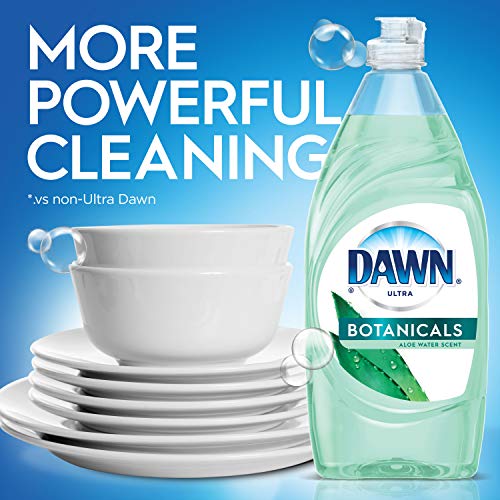 Dawn Ultra Botanicals Dishwashing Liquid Dish Soap, Aloe Water Scent, 532 mL / 18 Fl.Oz (Pack of 2)