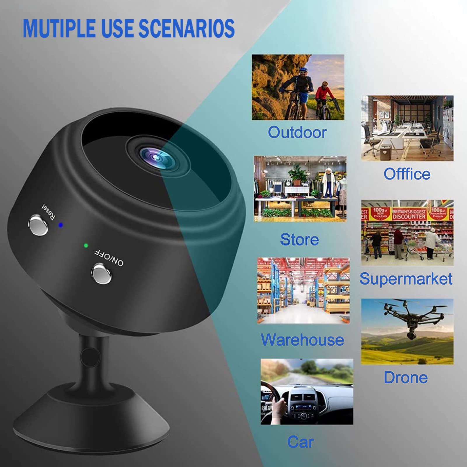 Hidden Video Cameras-1080P HD Pet Camera Mini Indoor Security Camera, for Indoor Outdoor, with App, Night Vision, Local & Cloud Storage