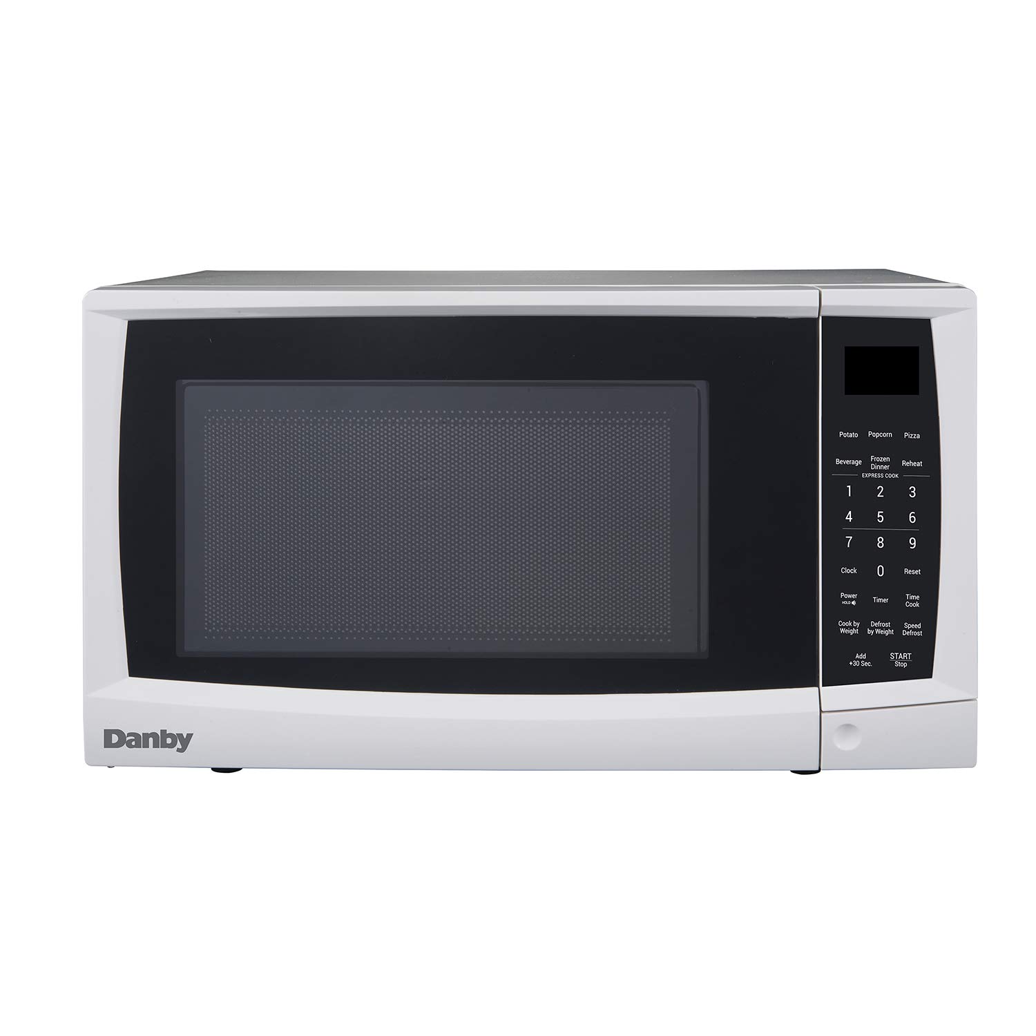 Danby DMW09A2WDB 0.9 cu. ft Oven, with Push Button Door, 900 Watt Counter top Microwave in White