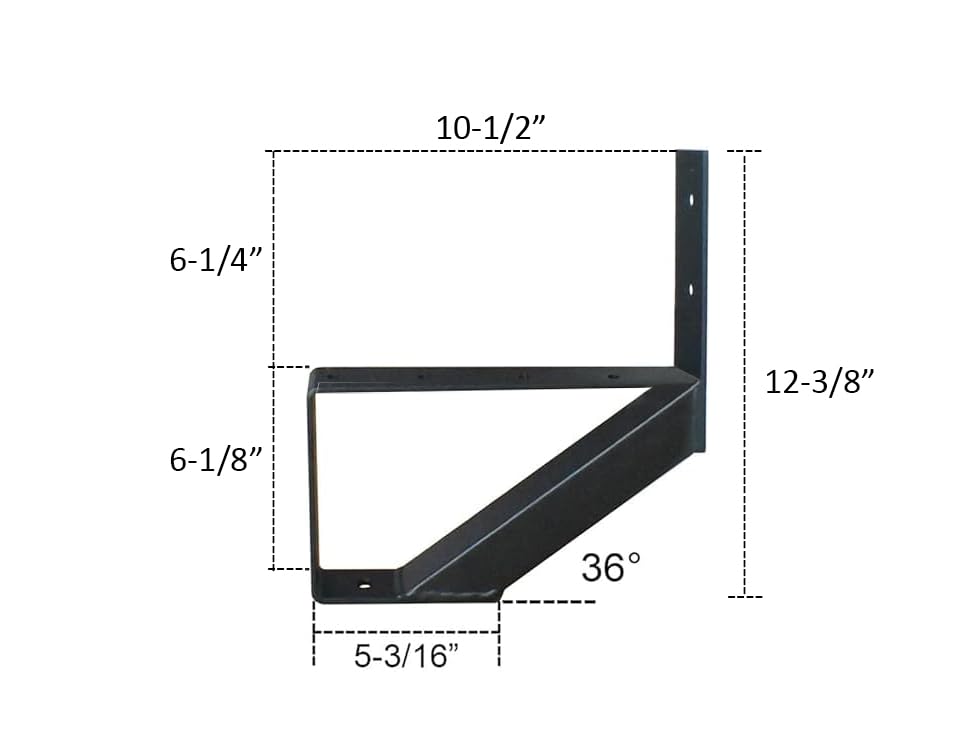 DIYHD Steel Stair Riser 7 Step Stair Stringer for Deck Height 58in