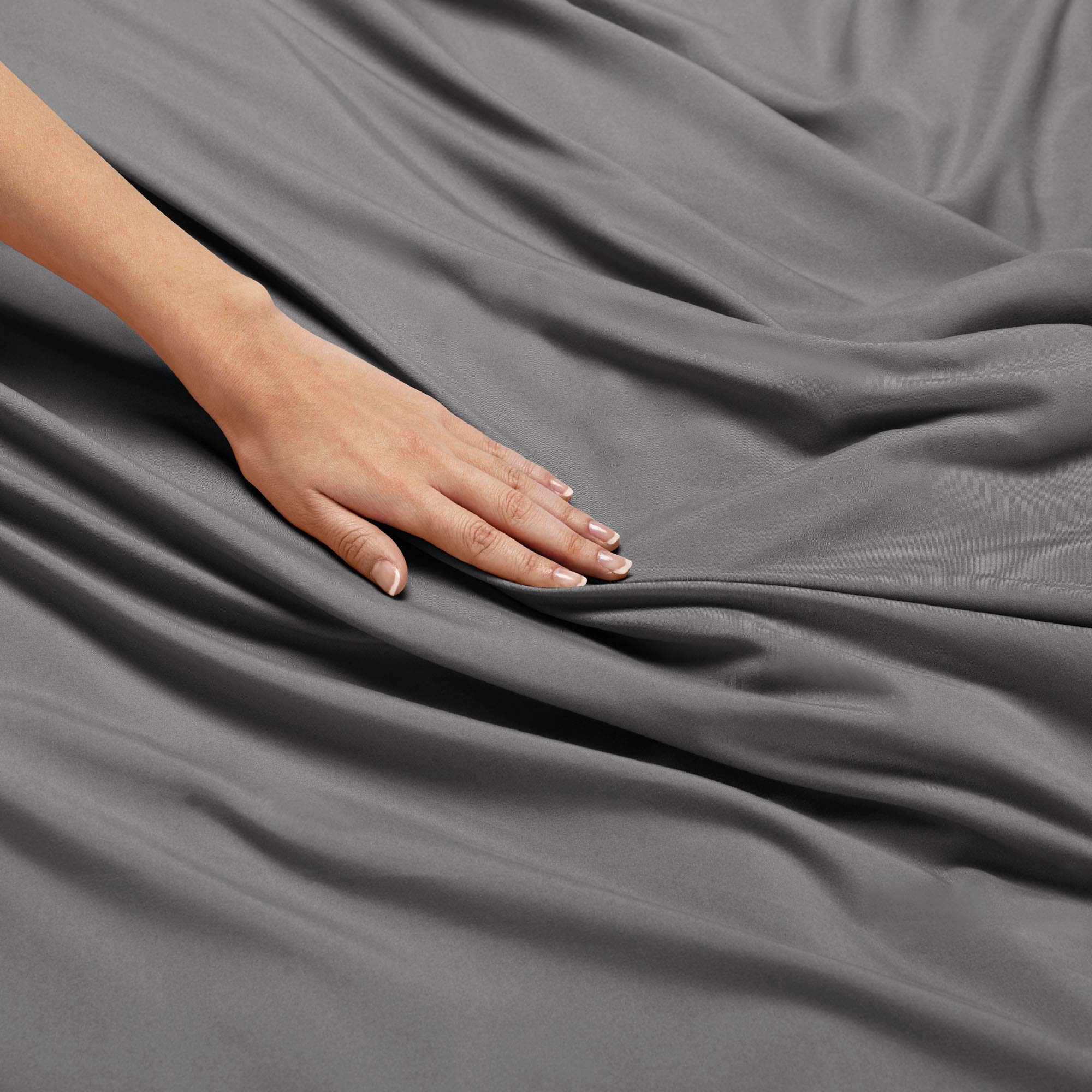 Sheets N More Duvet Cover 1 Piece Set – Ultra Soft Double 800 TC 100 % Egyption Cotton Hotel-Quality – Comforter Cover ,Dark Grey -Full ( 84'' x 86'' )