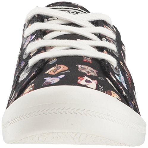 Skechers BOBS Women's Beach Bingo-Dapper Party Sneaker, Black, 7.5 M US