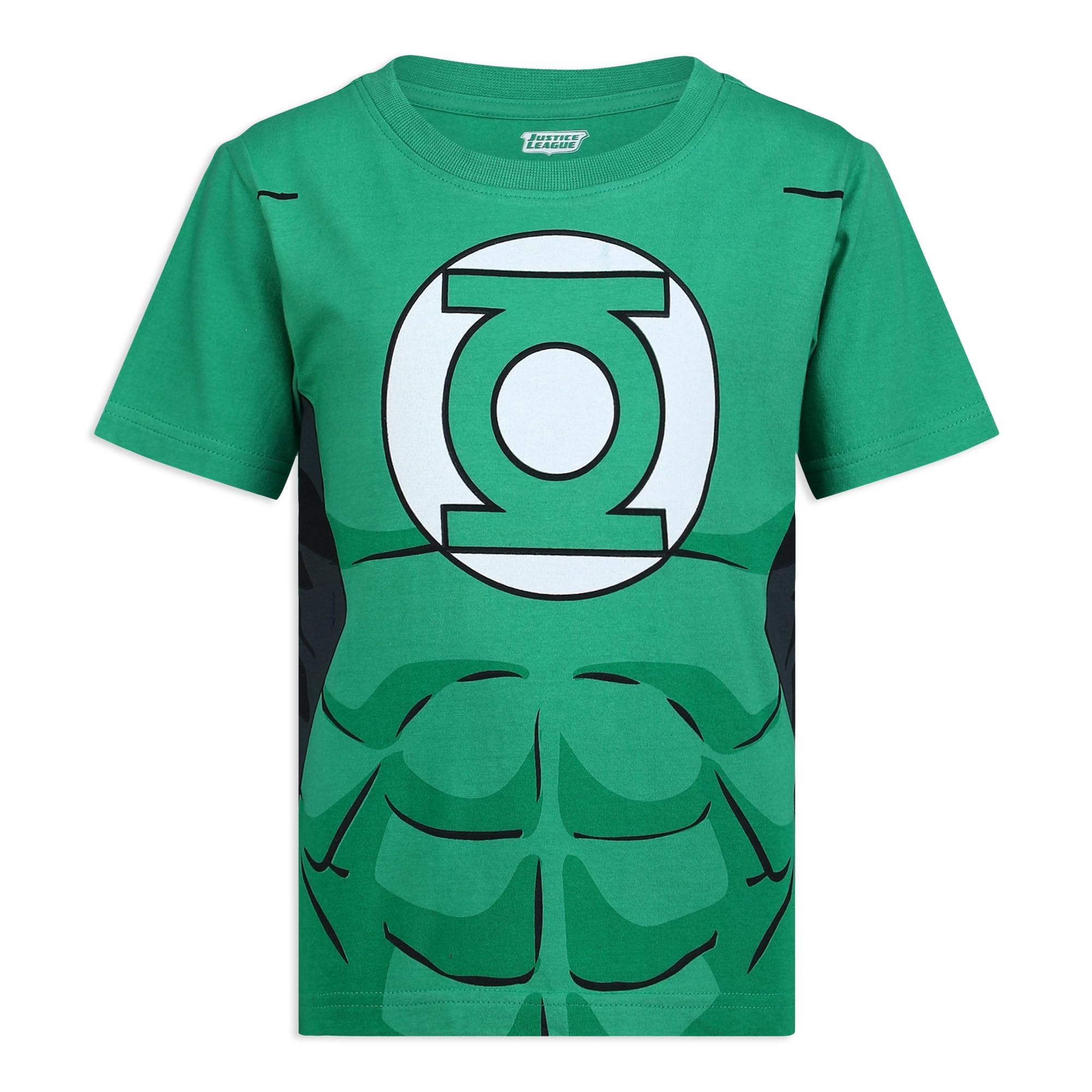 DC Comics Justice League Boys’ 4 Pack T-Shirts for Toddler and Little Kids– Blue/Red/Green/Gray