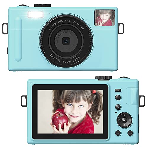 Digital Camera for Kids, FHD 1080P 24MP Mini Video Camera, 1500mah Rechargeable Camera 3.0 inch Screen Compact Camera, Portable Camera for Boys, Girls, Beginners