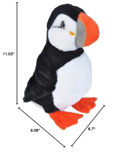 Wild Republic Puffin Plush Stuffed Animal, Plush Toy, Gifts for Kids, Cuddlekins, 11.5 Inches