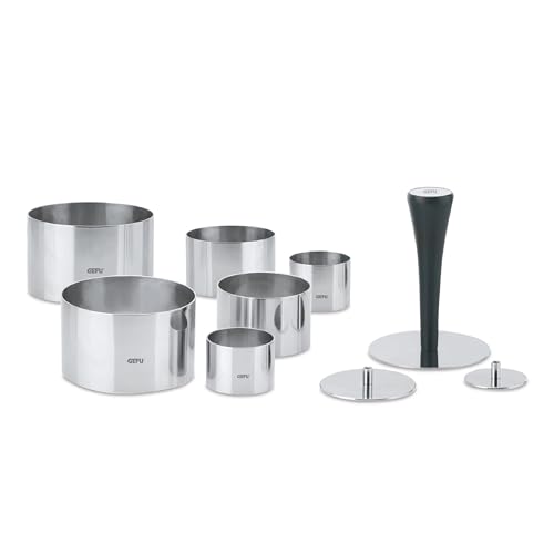 GEFU Professional Dish Prepping/Plating/Forming Ring Set/10 pieces/FORMIDABLE