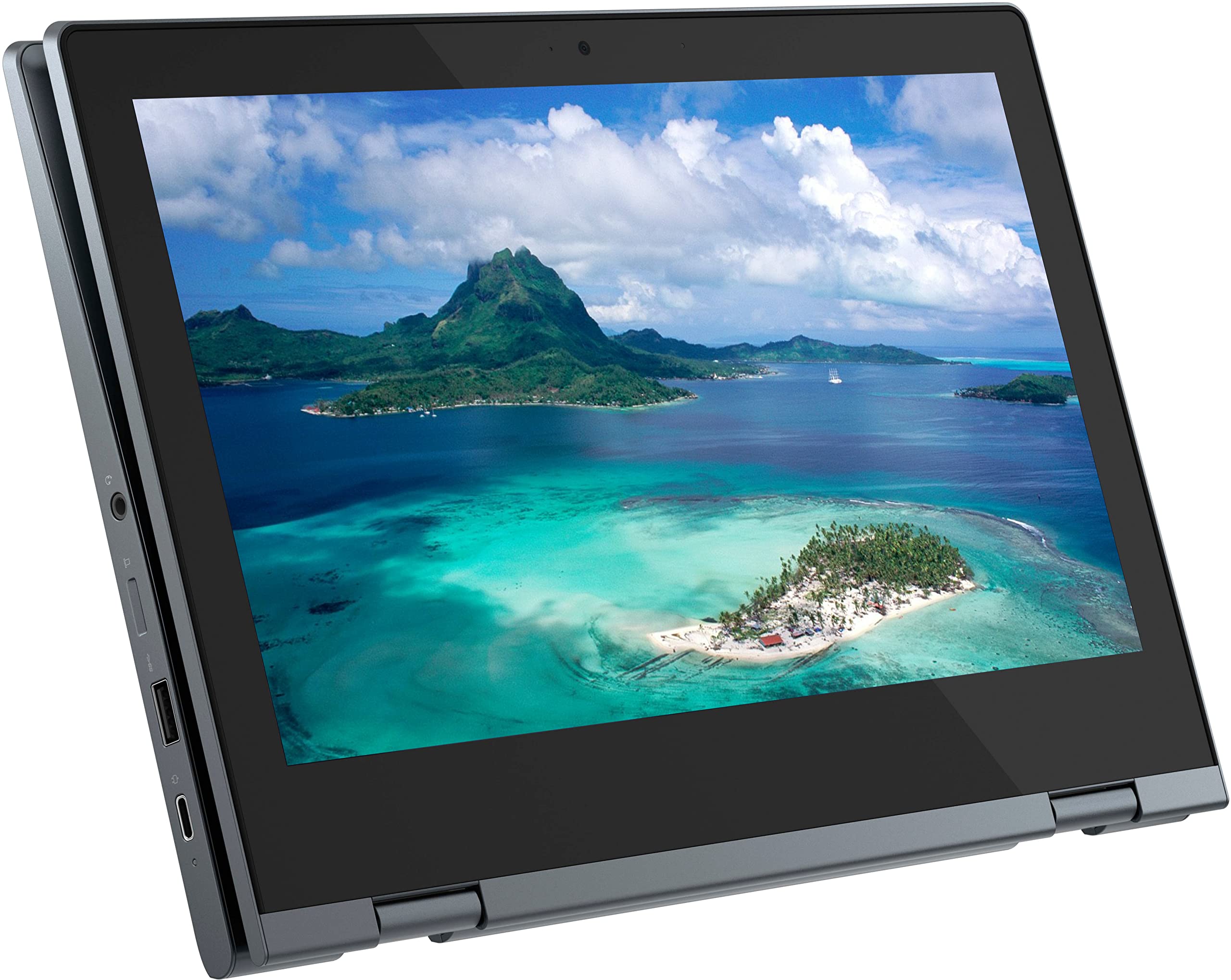 Lenovo Flex 3 11.6" 2 in1 HD Touchscreen Chromebook, Intel Celeron N4020(Up to 2.8GHz), 4GB DDR4 RAM, 64GB eMMC Storage, Webcam, WIFi 5, USB-A&C, Long Battery Life, Chrome OS, w/CUE Accessories