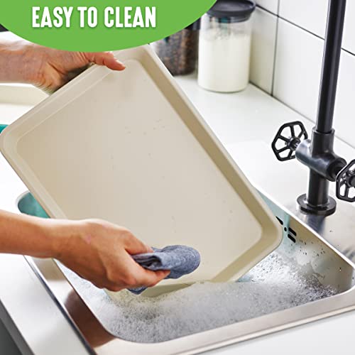 GreenLife Bakeware Healthy Ceramic Nonstick 18.5" x 13.5" Half Cookie Sheet Baking Pan, PFAS-Free, Turquoise