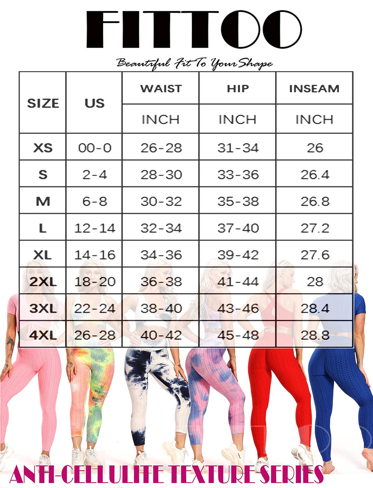 FITTOO Women's High Waist Yoga Pants Tummy Control Scrunched Booty Leggings Workout Running Butt Lift Textured Tights Dark Grey X-Large