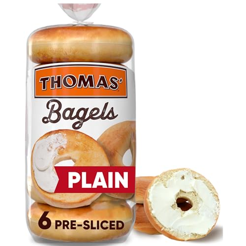 Each package of 6 Thomas' Plain Bagels are classically delicious. Great on their own, or with sandwiches and sweet snacks.