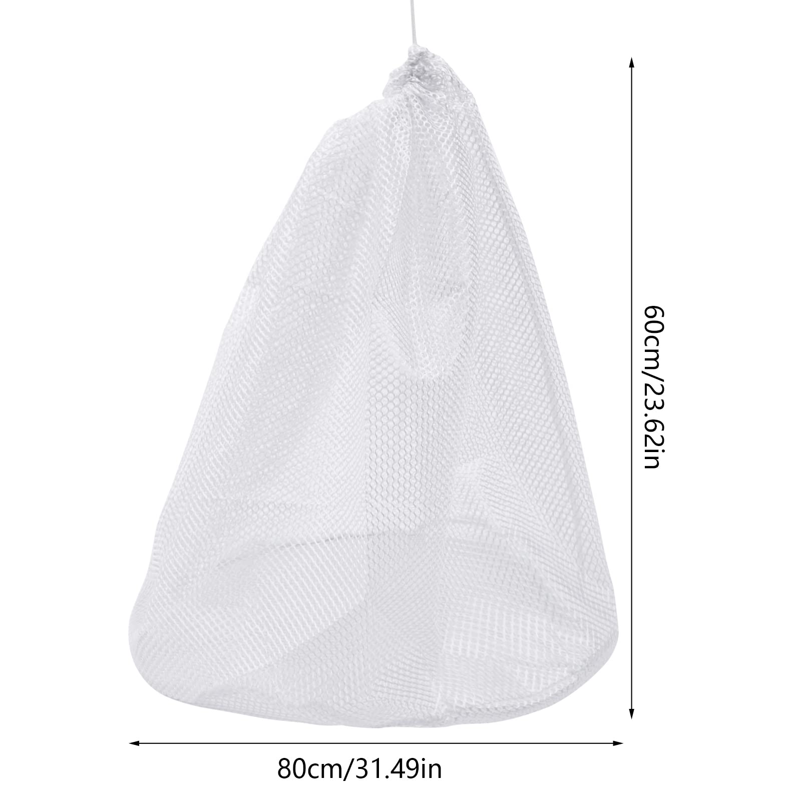 Mesh Laundry Bags Washing Machine Mesh Wash Bags Jumbo for Delicates Clothes, Reusable Mesh Laundry Bag For Washing Machine Drawstring Thickened Washer Bag