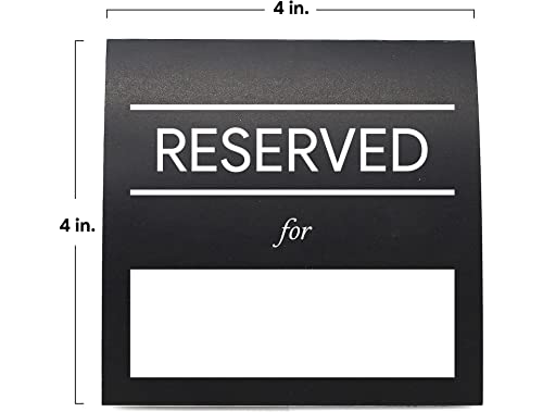 Reserved For Table Signs 20 Pack | Table Tent Place Cards for Weddings, Restaurants, Events