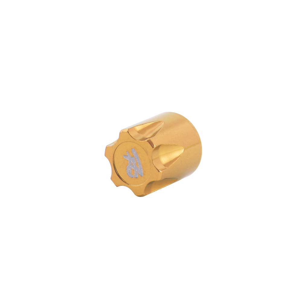 DKKY 1/8 1/10 RC Car TRX4 Axial SCX10 NST Aluminum Alloy Tire Fixed M4 Dust Nut (Golden)