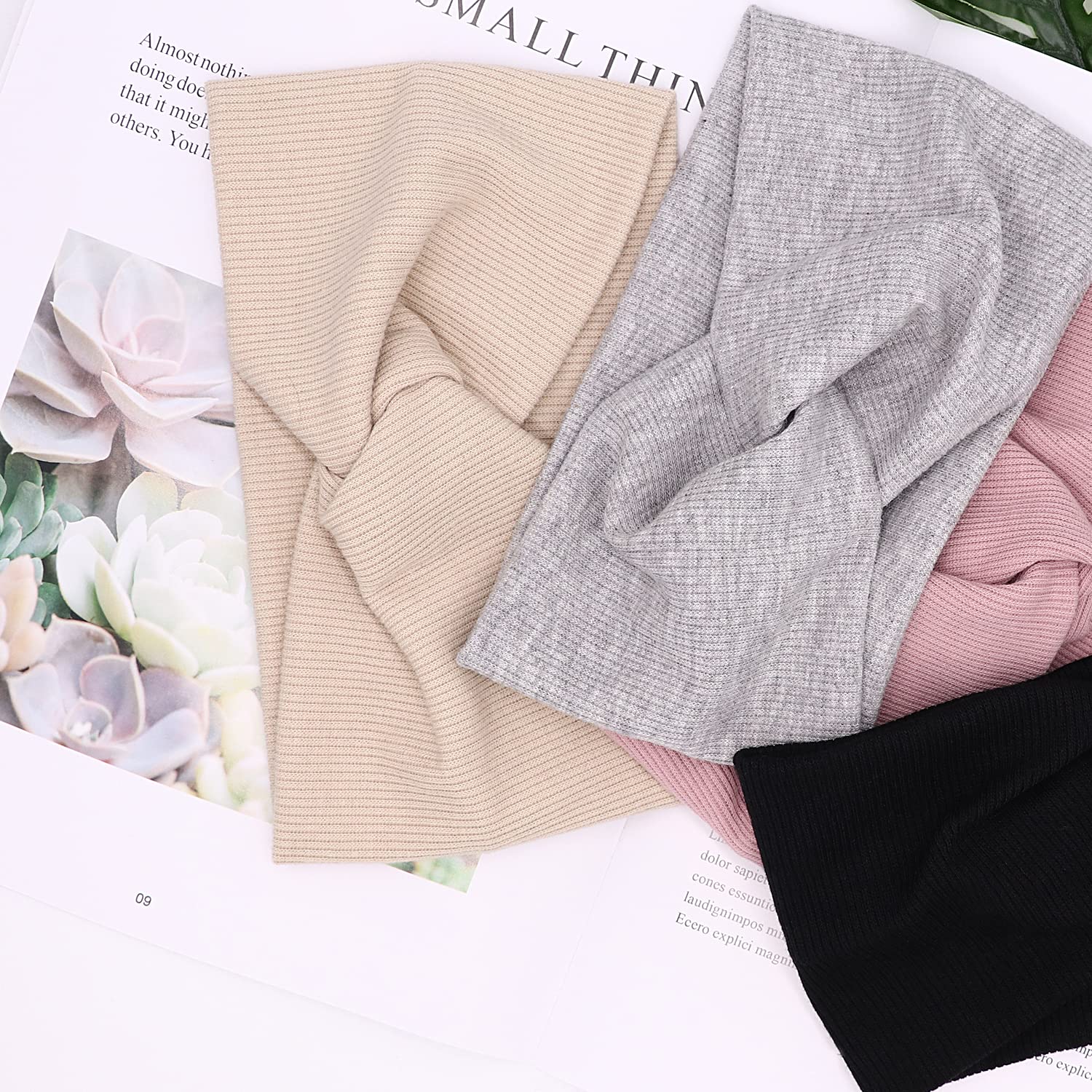 DRESHOW 1950's Vintage Modern Style Elastic Women Turban Headbands Twisted Cute Hair Band Accessories