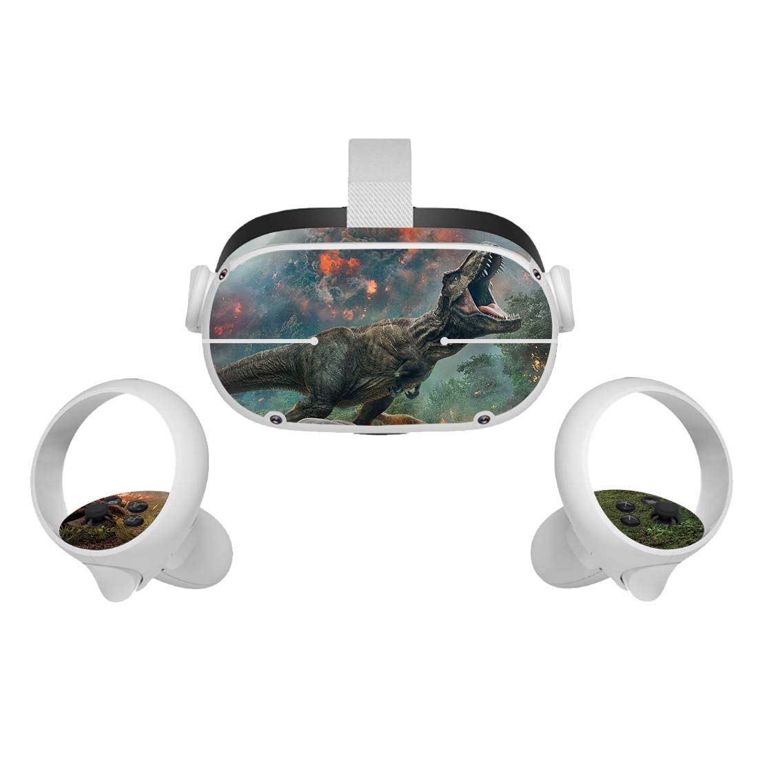 Dees Stickers Skin for Oculus Quest 2,Unique Vinyl Decal Skin for VR Headset and Controller, Virtual Reality Protective Accessories, Easy to Apply, Remove, and Change Styles.