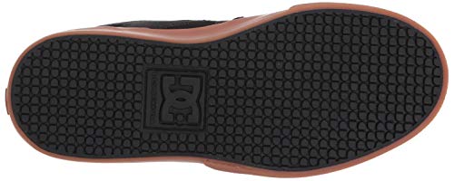 DC Boys' Kalis Vulc Skate Shoe, Black/Gum 5 medium US
