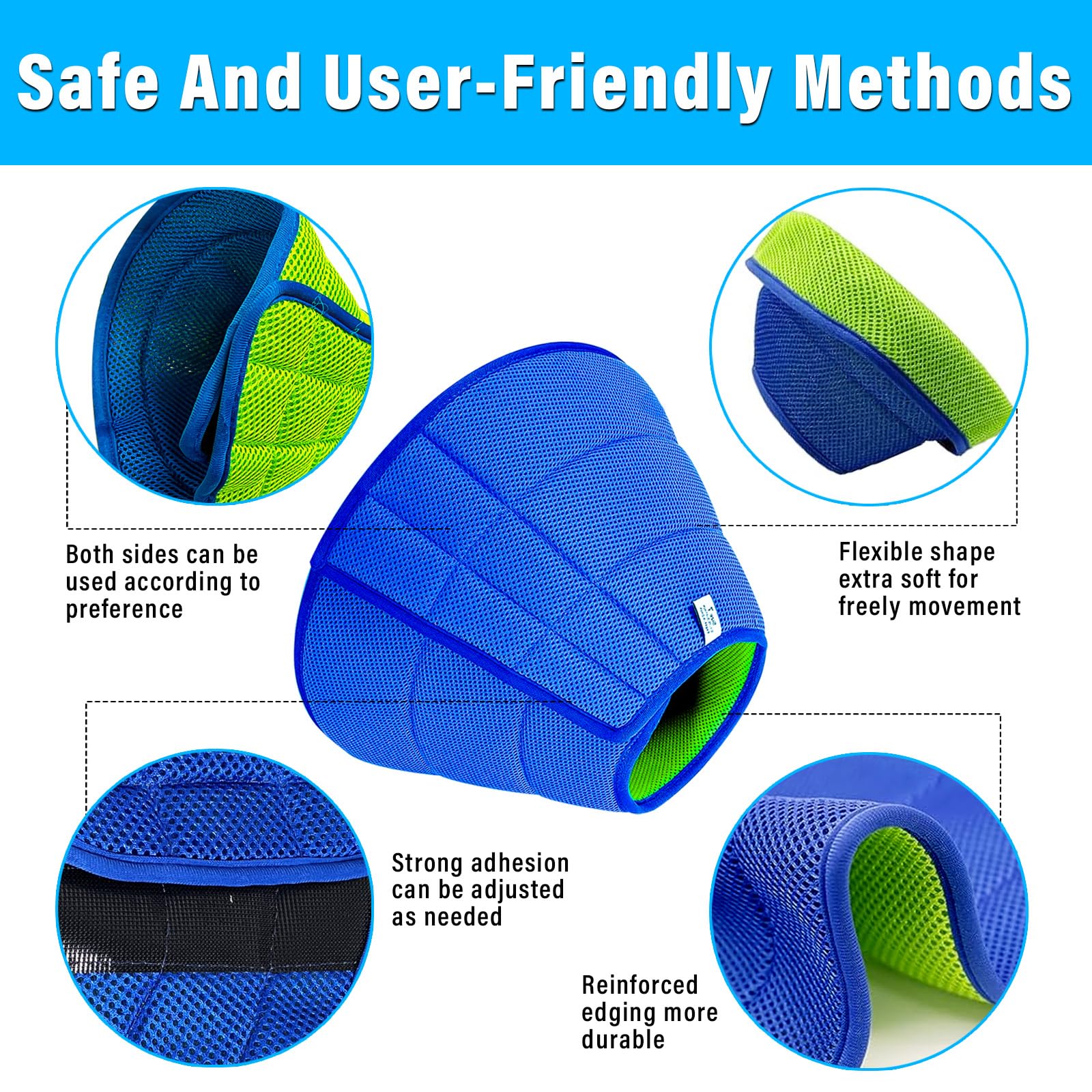 iTecFreely-Soft-Dog-Cone-Collar-After-Surgery Extra-Soft-and-Adjustable-Dog-Recovêry-Cone-Collar Breathable-Lightweight-Dog-Cone-Collar-Suitable-for-Large-Dogs