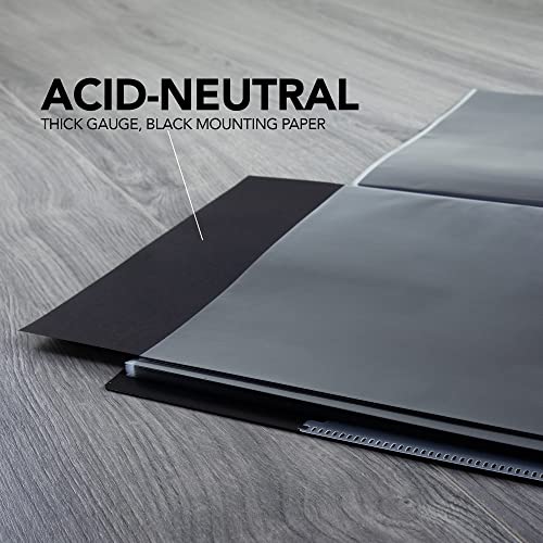 Itoya Original Art ProFolio 8.5x11 Black Art Portfolio Binder with Plastic Sleeves with 96 Pages - Portfolio Folder for Artwork with Clear Sheet Protectors - Presentation Book for Art Display