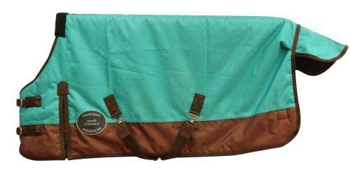 Showman Pony/Yearling 56"- 62" 1200 Denier Waterproof & Breathable Turnout Sheet (Teal)