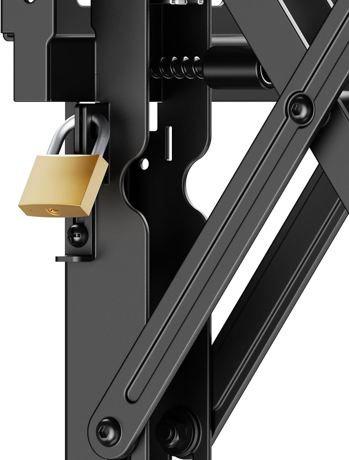 Mount Plus POP-48T 1x2 Pop Out Video Wall Mount System for 37 to 80" TVs | TV Menu Board | Max VESA 800x400 | Commercial Grade 154 Lbs | Anti-Theft Protection | Full Extension to 8.7"