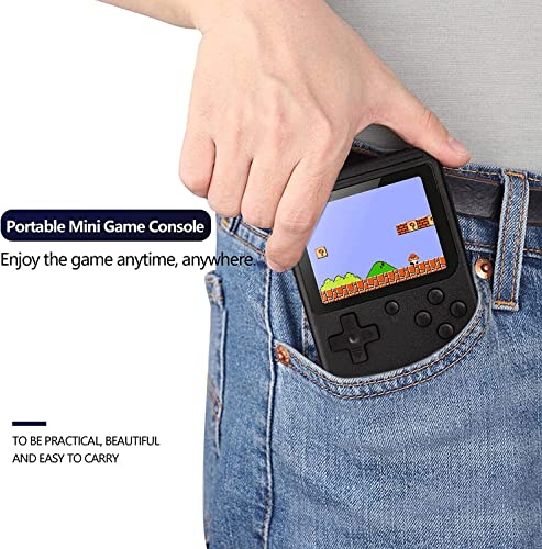 Retro Handheld Game Console with 500 Classic FC Games, Portable Retro Video Game Console, 3-inch LCD Screen and Add-on Controller, Handheld Game Console Supports Connection to TV and Two Players