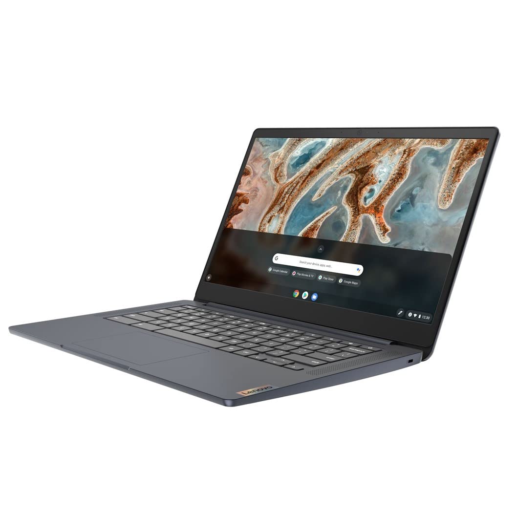 Lenovo IdeaPad 3 Chromebook Laptop, 14'' HD Display, 8-Core MediaTek MT8183, 4GB LPDDR4X, 64GB eMMC, USB-C, MicroSD Card Reader, Webcam, WiFi, SPS Wireless Mouse, Abyss Blue, Chrome OS