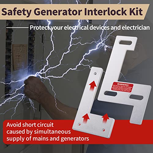Generator-Interlock Kit for Siemens Murray - 150 or 200 amp Panels, 1-1/4β Spacing Between Main Breaker & Generator Circuit Breaker, Professional Interlock Kit for ITE, Gould, Thomas, Betts, Siemens