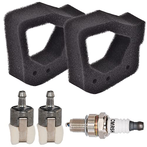 HIFROM Air Filter Fuel Filter with Spark Plug Replacement for Honda GX25 GX25N GX25NT FG110 FG110K1 Engine Tiller Part 17211-Z0H-800