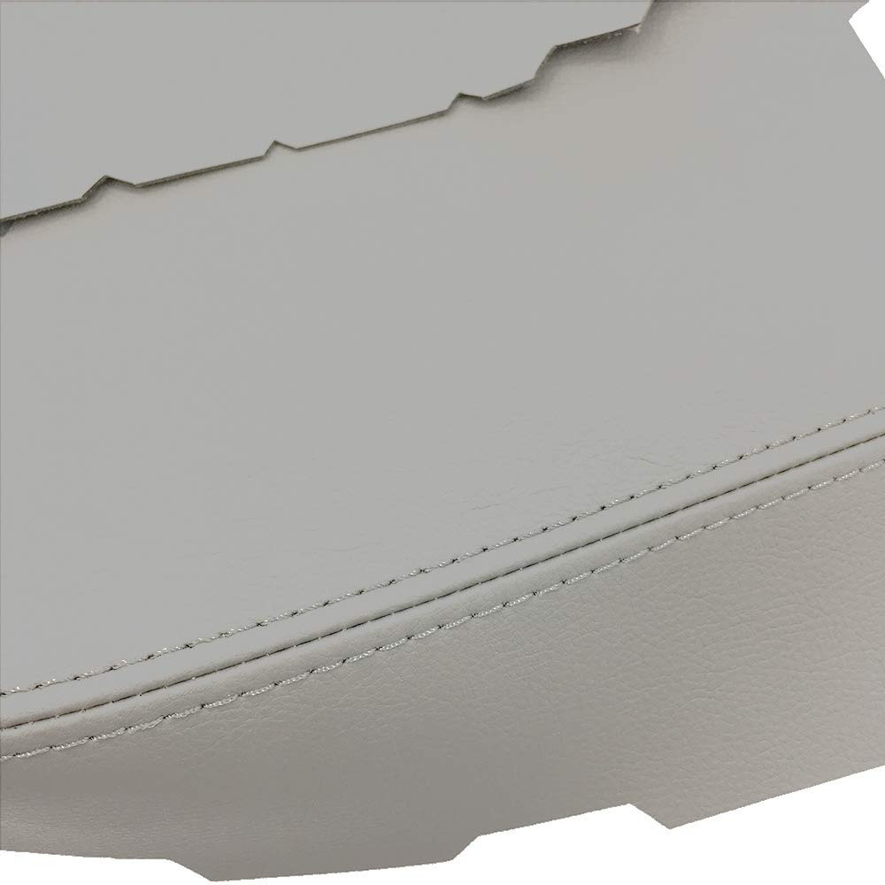 DSkoiph Armrest Synthethic Leather Cover Fit for Honda Pilot 09-13 (Front Door Panel Armrest Cover, Gray)