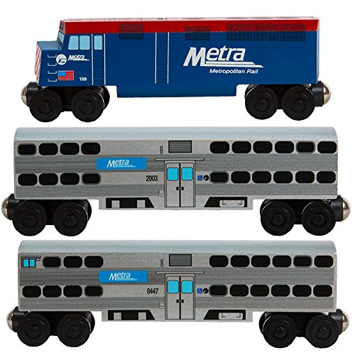 Whittle Shortline Railroad Metra F40 Blue 3pc. Set