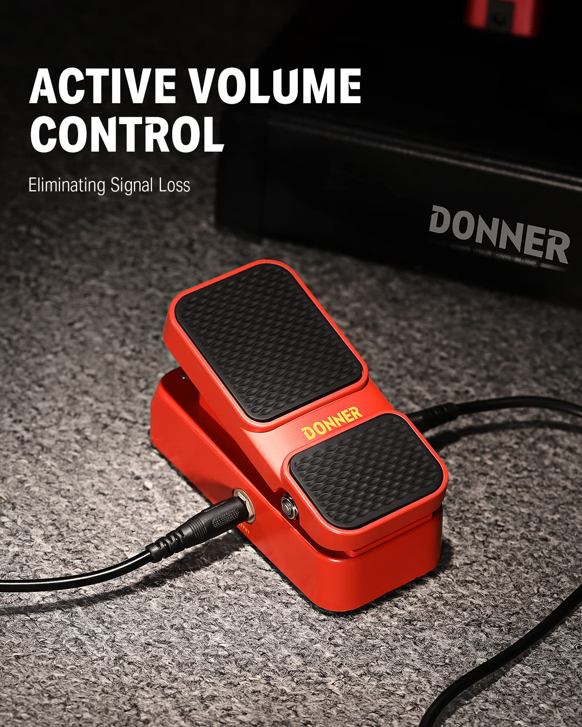 Donner Guitar Wah Pedal, 2 in 1 Wah Volume Pedal, Mini Vintage Electric Guitar Effect Pedal with Wah Wah Active Volume Control, Vowel Lightweight Guitar Pedal