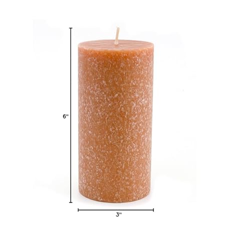 Root Candles 33619 Unscented Timberline Pillar Candle , 3 x 6-Inches, Rust