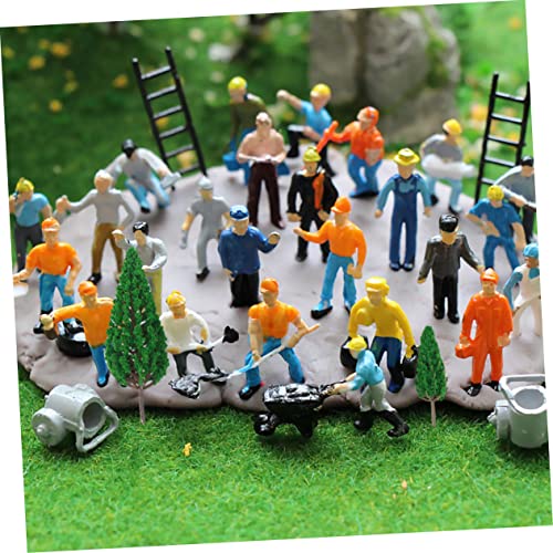 Generic 12 Pcs Sand Tray Miniatures Cake Accessories Train Accessories Micro Landscape Plant Architecture Trees Figure Miniature Tree for Crafts Bookshelf Christmas Tree Plastic Tree Green