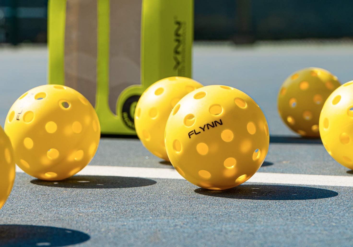 Flynn Outdoor Pickleball Balls β Bright Yellow Durable 40 Hole Pickleballs, Fly True with Consistent Bounce β Convenient 6 Pack, Suitable for Outdoor Pickleball Practice and Match Play.