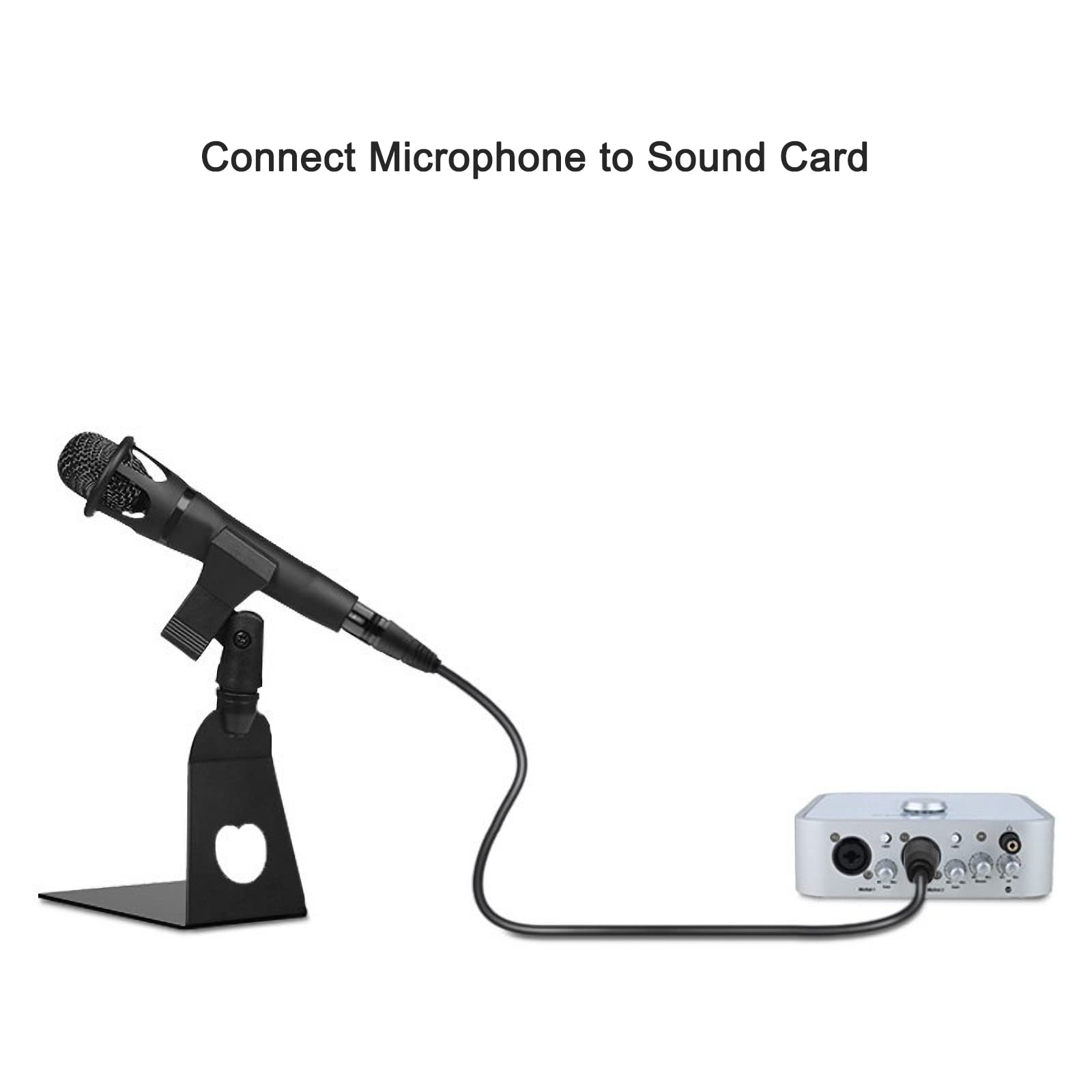 DteeDck XLR Cable 3ft, XLR Male to Female Microphone Cable 3 Pin, Balanced XLR to XLR Mic Cord for Microphone Speakers Mixer and Pro Devices
