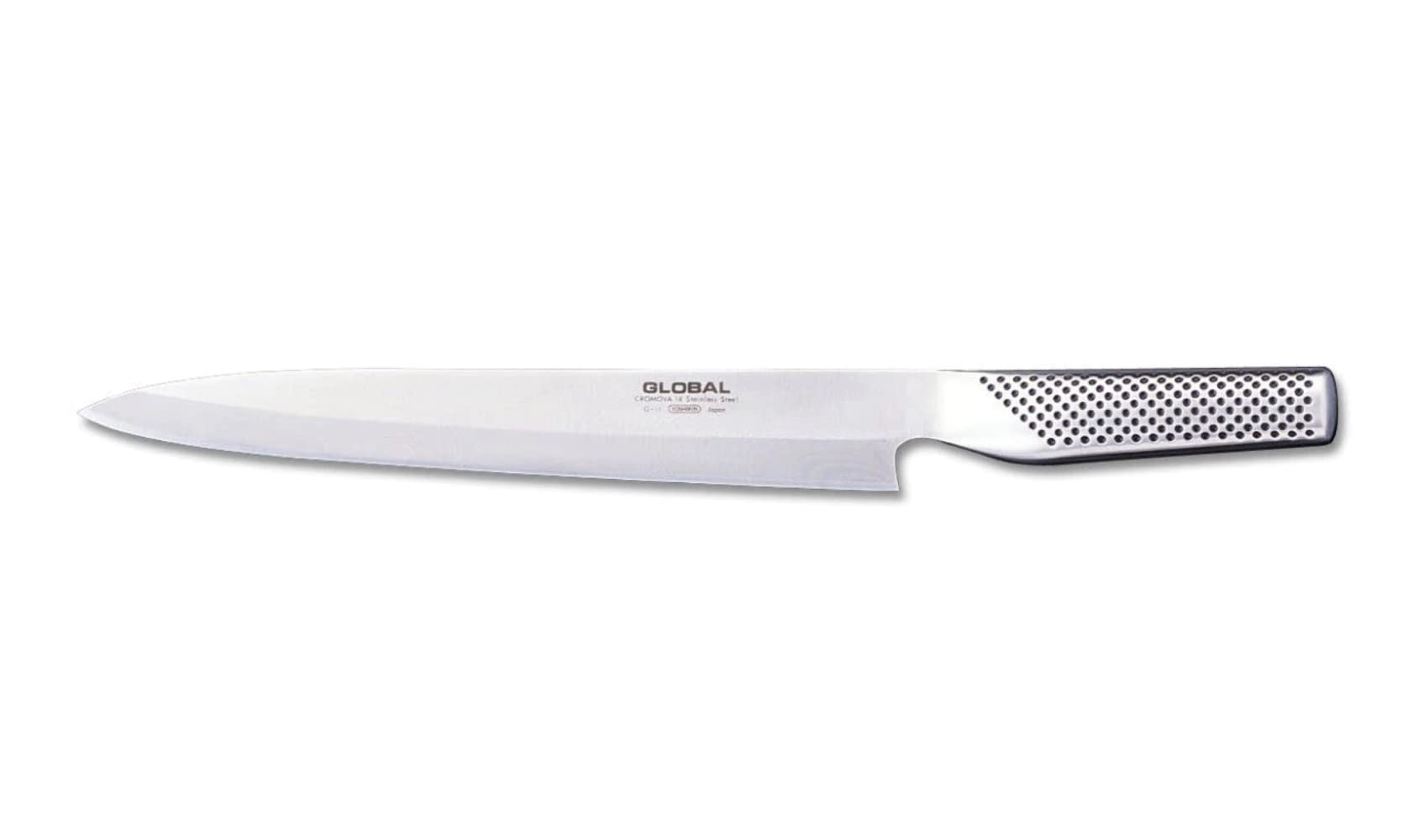 Global G-11L-10 inch, 25cm Left-Handed Yanagi Knife 10" Sashimi, Stainless Steel