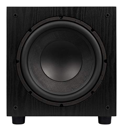 Elac SUB1010 120 Watt 10" Powered Subwoofer, Black, SUB1010-BK