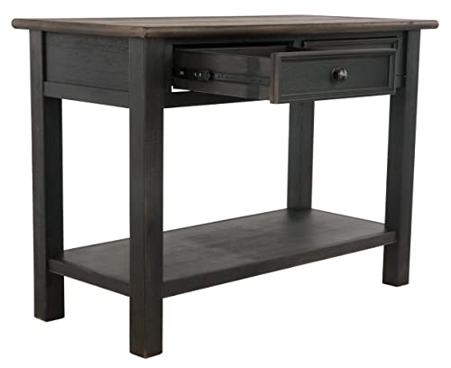 Signature Design by Ashley Tyler Creek Modern Farmhouse Sofa Table, Brown & Black