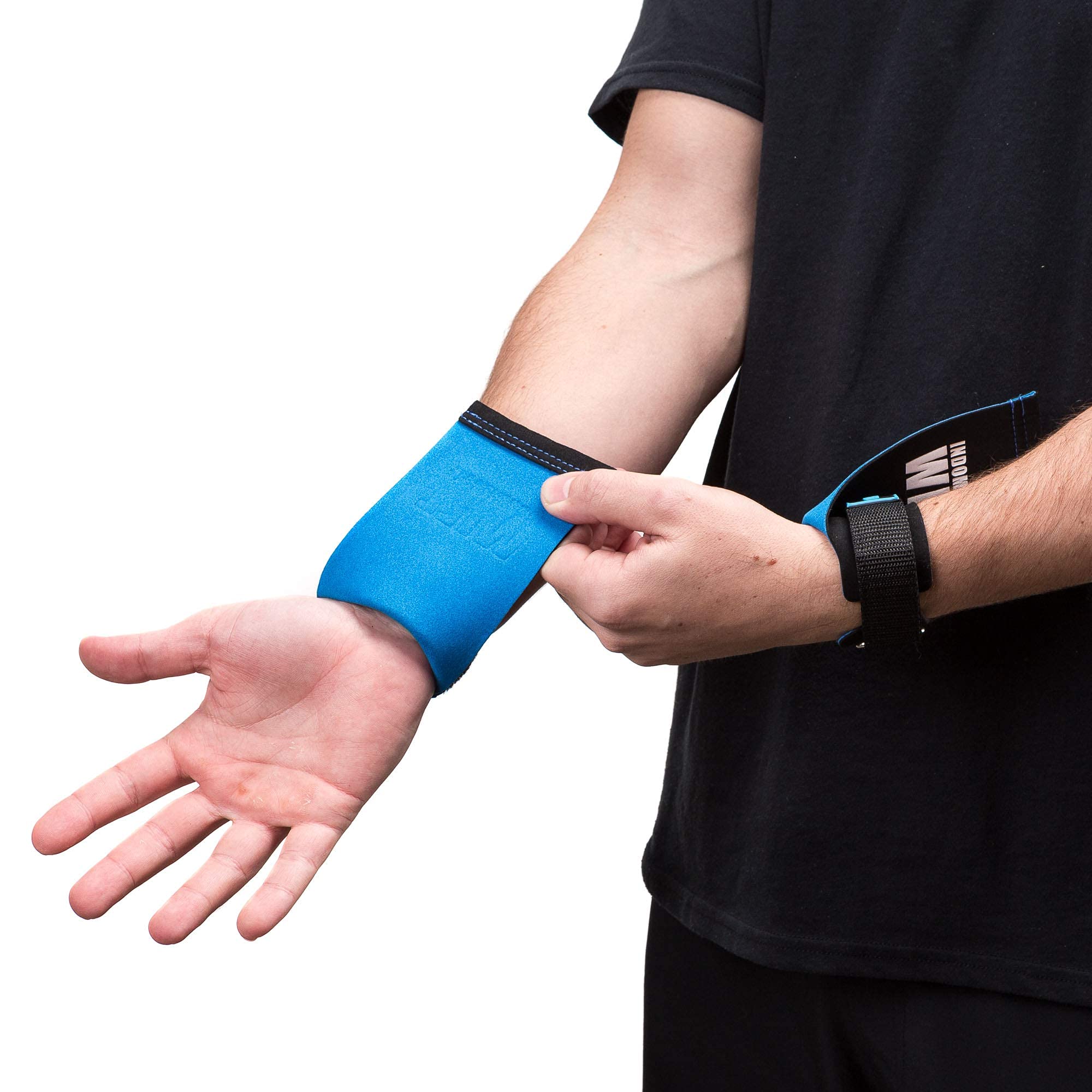 Earwaves Fingerless Hand Grips - Gymnastics Grips Without Holes for The Fingers. Hand Grips for Pull ups, Muscle ups, C2B, T2B, Rings. (M, Predator)