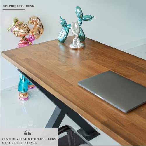 Lovendo | Handmade | Solid Wood Table Top | Butcher Block Counter Top | 72ββ x 23.6 ββ inch | Thickness 1.18'' | Matte Finish
