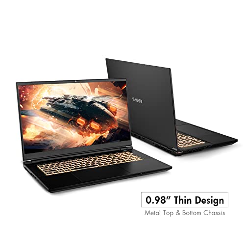 Sager 2023 NP8875D Gaming Laptop, 17.3 Inch UHD 144Hz 100% DCI-P3 G-Sync, Intel i9-13900HX, RTX 4060 8GB, 32GB RAM, 2TB Gen4 NVMe SSD, Win 11