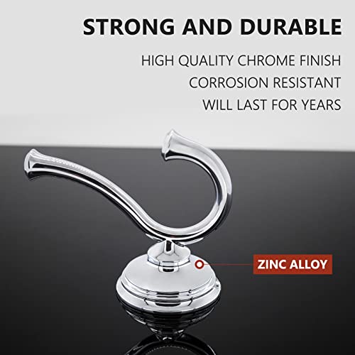 LOWCUS 79735 Robe Hook, Solid Metal, Chrome