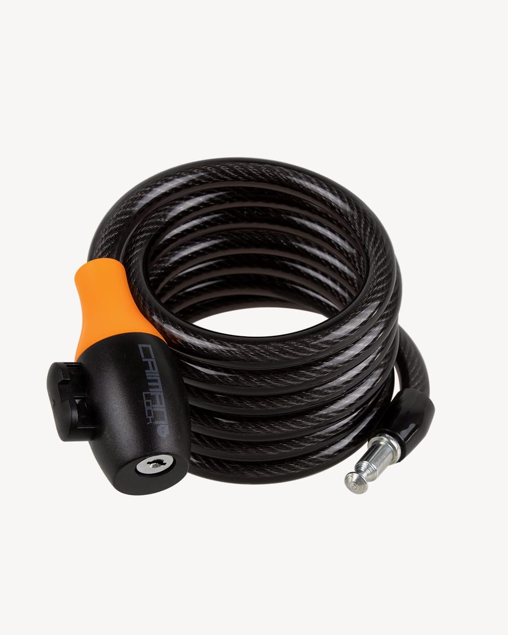 ELTIN Bike Lock Cable - Bicycle Master Cable Lock with Safety Reversible Key | Bicycle Chain Flexible Security Cable Lock with Bike Mount Holder | Black/Yellow | E7516