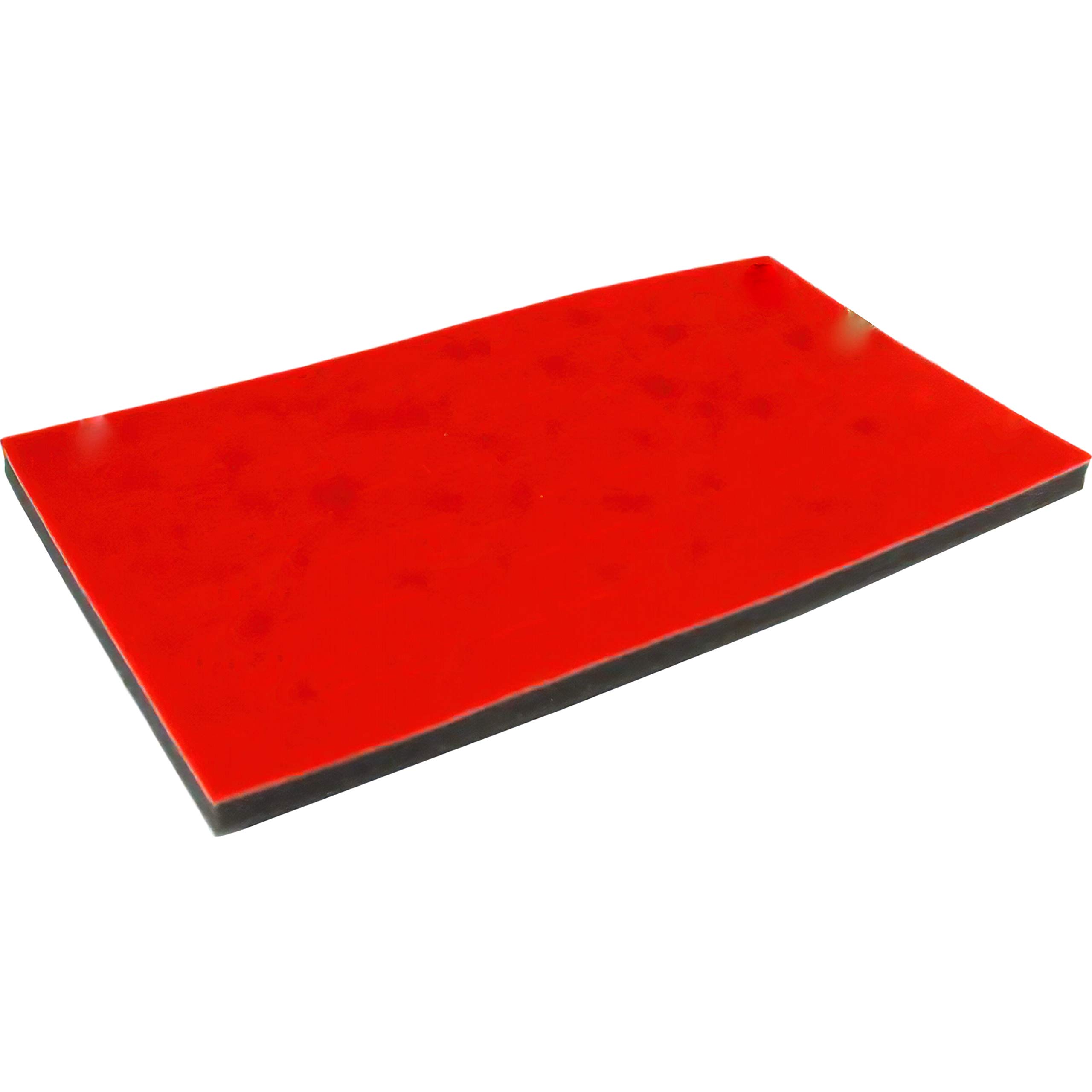 FindingKing Black Glass-top Jewelry Case (Single metal latch) w/ 1 Tray Insert (Red 72-slot Ring Foam Insert)
