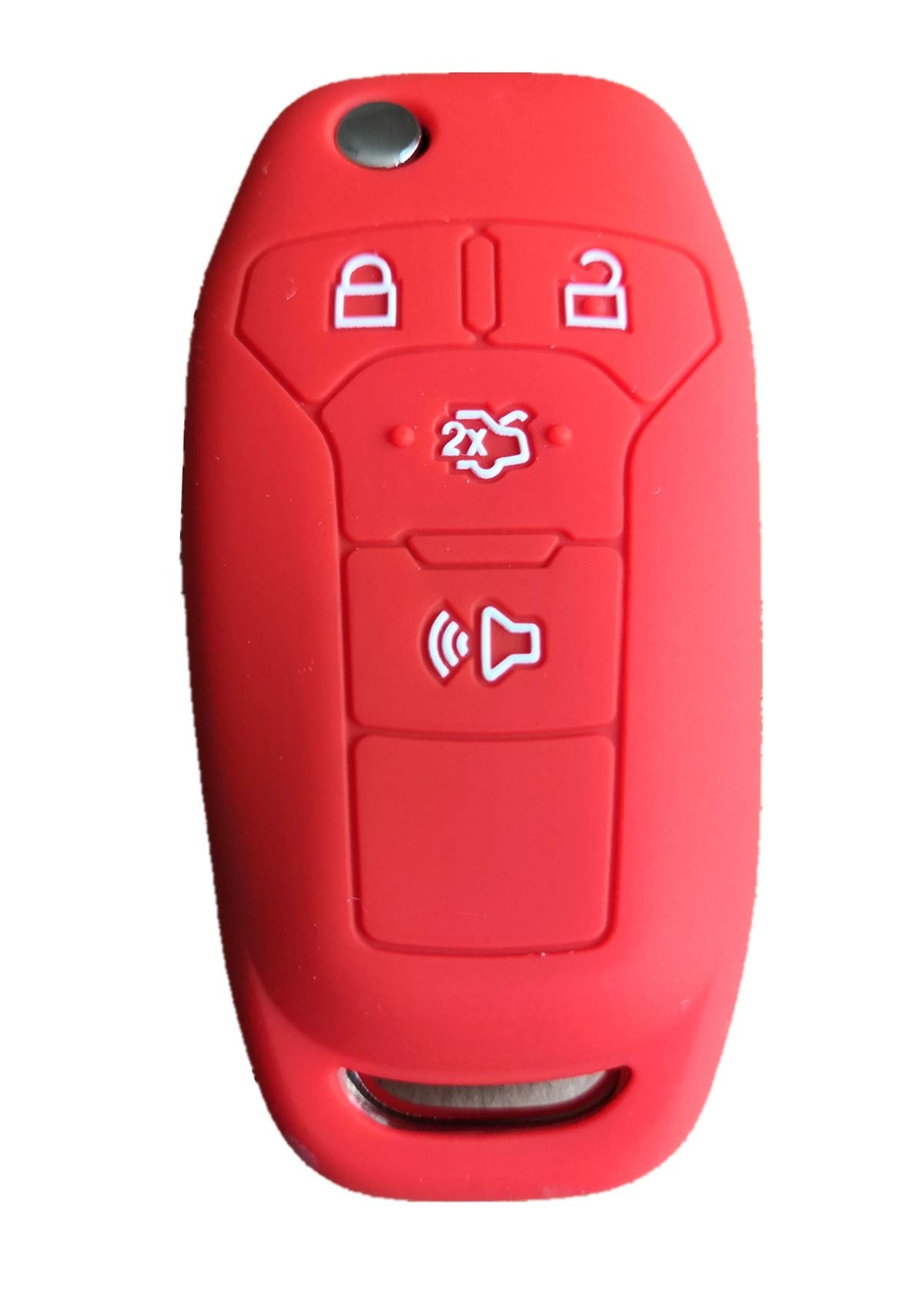 Ford Fusion Key Fob Cover:Key Shell Fit for Ford Fusion Keyless Remote Case Replacement 2013 2014 2015 2016 | |n5fa08taa 164r7986 (Red)