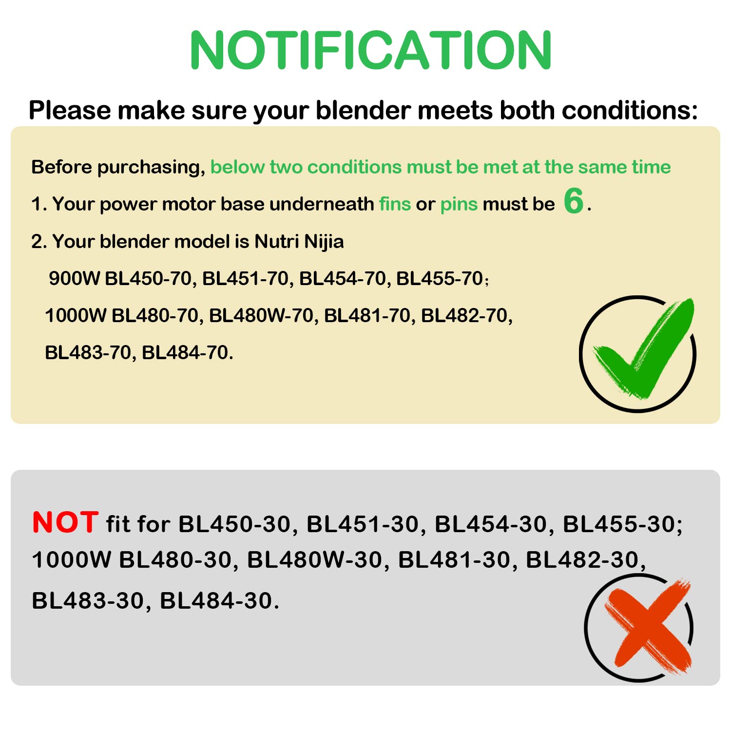 for Ninja Blender Blade Replacement,Blade 6 Fins for Nutri Ninja Extractor Bottom Blade Auto iQ BL450-70 BL451-70 BL454-70 BL481-70 BL482-70 (6 FINS 4 INCH)