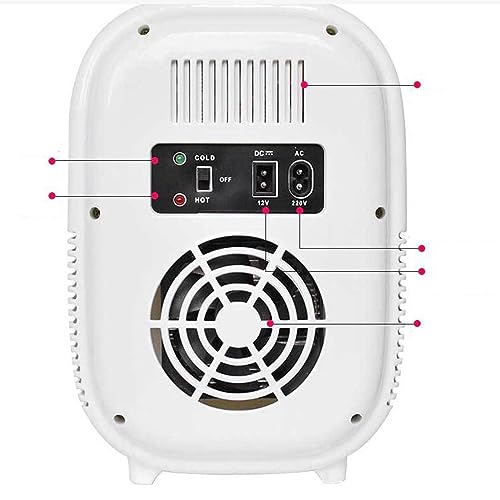 MagiDeal Mini Fridge Car Refrigerator 8L Cooler and Warmer Refrigerators Personal Refrigerator Skincare Fridge for Beverage Lunch Cosmetics Home Dorm