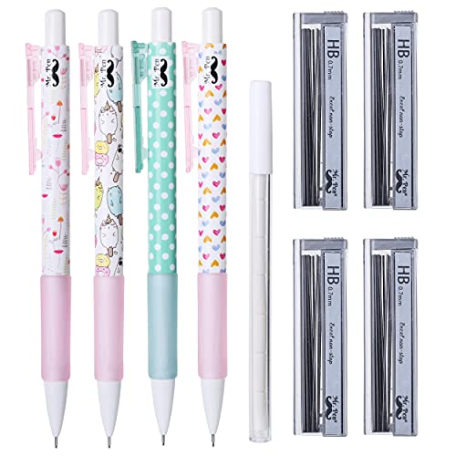 Mr. Pen- Cute 0.7mm, 16 pcs, Mechanical Pencil for Girls with Lead and Eraser for Kids, Fancy Pencils