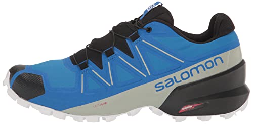 Salomon Speedcross 5 Trail Running Shoes for Men, Skydiver/Black/White, 11