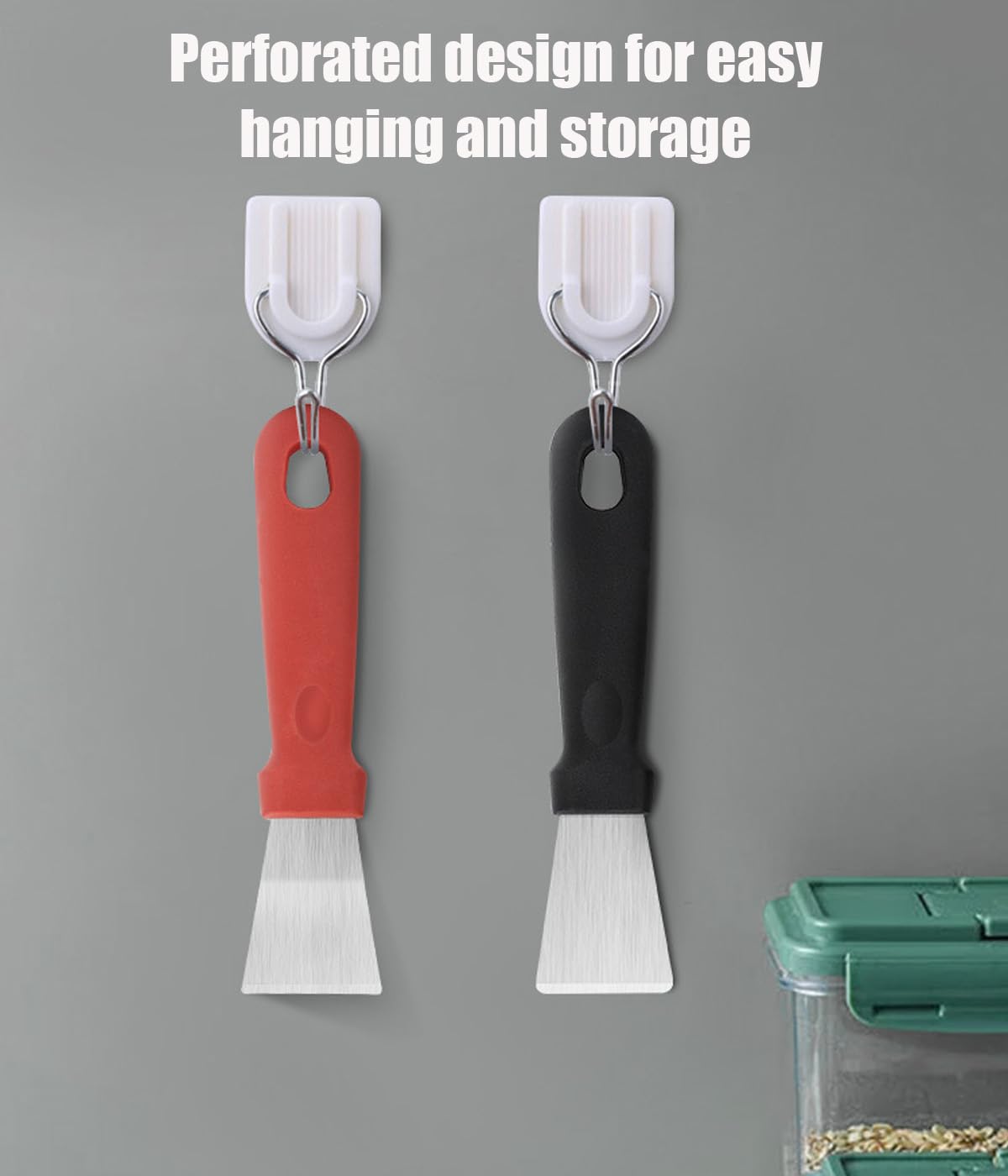 Kytasryl Multi-functional Stainless steel Scraper 4PCS, Mini Kitchen Cleaning Scraper Spatula, Bathroom Gap Cleaning Tool, walls or floors clearing scraper